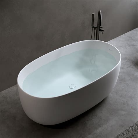 Tusuton 47 Independent Solid Surface Resin Stone Bathtub A Modern