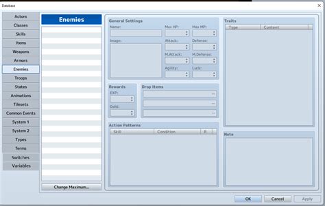 Suggestion Add Variable And Switches To The Database Page Rpg Maker