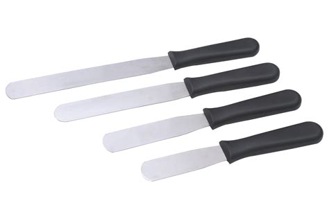 Slimline Spatulas W Plastic Handle Stainless Steel King Metal Works