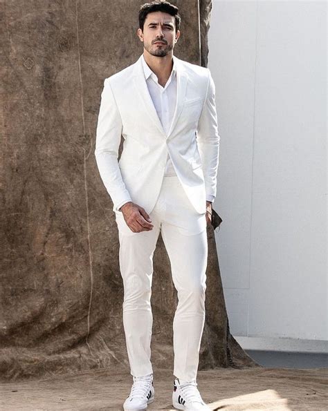 Pin De Gerson Rodrigues Soares Em Moda Terno De Casamento Branco Terno Branco Masculino