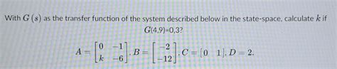 solved with g s as the transfer function of the system