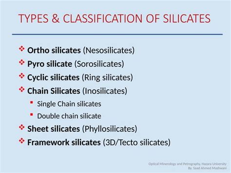 Silicate Structures 2 Pptx Ppt