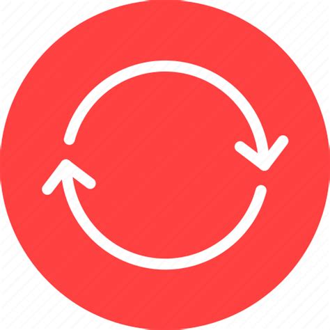Arrows Circle Red Refresh Reload Sync Icon