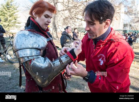 February 11 2023 New York City New York U S Damian Digrazia Founder Of Gladiators Nyc