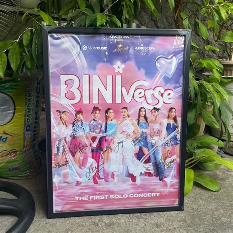Bini Biniverse First Solo Concert Signed Poster With Glass Frame