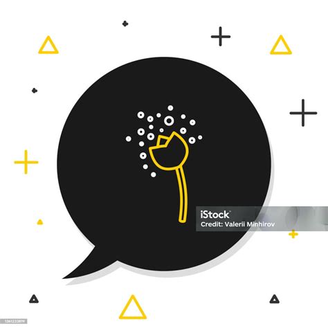 흰색 배경에 고립 된 분위기 아이콘에서 꽃가루를 생산하는 라인 꽃 다채로운 개요 개념 벡터 0명에 대한 스톡 벡터 아트 및 기타 이미지 Istock