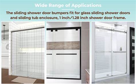 Shuisen Shower Door Bumpers For Glass Sliding Doors