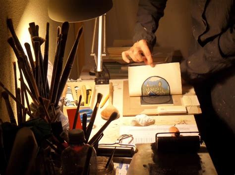 Unveiling The Final Layer Of A Reduction Linocut Print