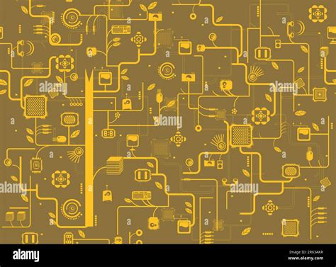 Creative Electronic Component Texture Background Stock Vector Image And Art Alamy