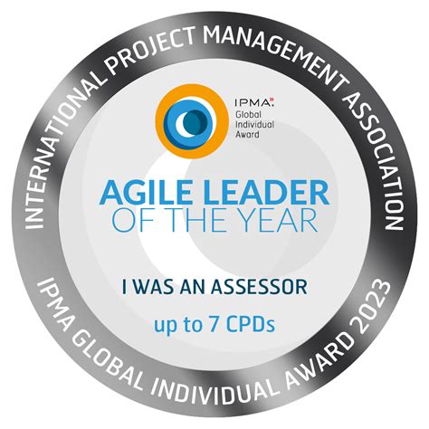 Ipma Global Individual Award 2023 Assessor Agile Leader Of The Year Credly