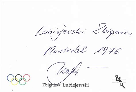 Autografy Mariu Włodzimierz Stefański I Zbigniew Lubiejewski