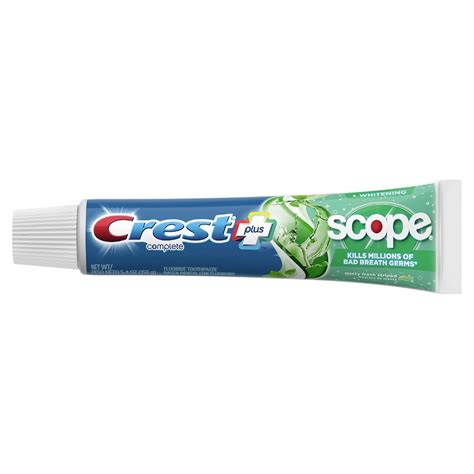 Crest Plus Scope Complete Active Fresh 155g Whitening Toothpaste