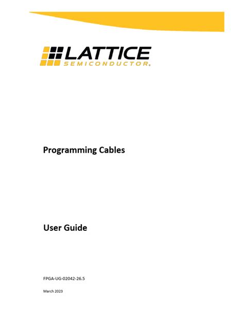 Fpga Ug 02042 26 5 Programming Cables Pdf Usb Information And Communications Technology