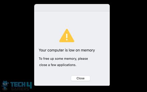 Mac Your Computer Is Low On Memory Our Recommended Fixes Tech Gamers