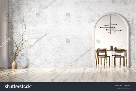 빈 객실 내부 배경 흰색 콘크리트 스톡 일러스트 2204814011 Shutterstock