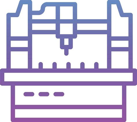 Cnc Machine Vector Icon Vector Art At Vecteezy