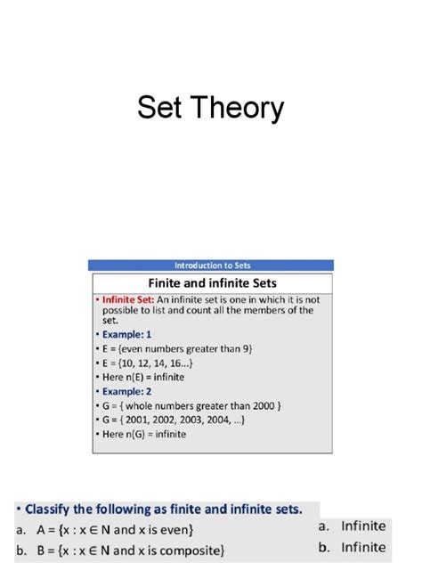 set theory pdf