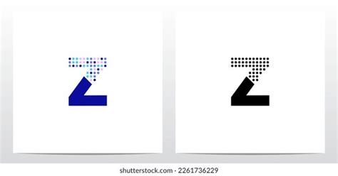 Partial Dots On Letter Logo Design Stock Vector Royalty Free 2261736229 Shutterstock