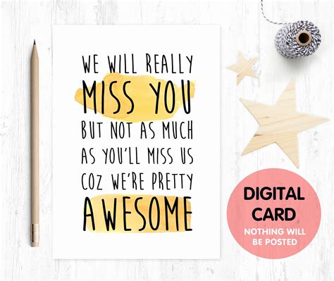 Printable Farewell Card Printable Free Templates