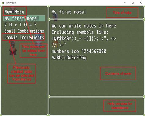 Player Controlled Notepad In Game Text Editor For The Player Rpg