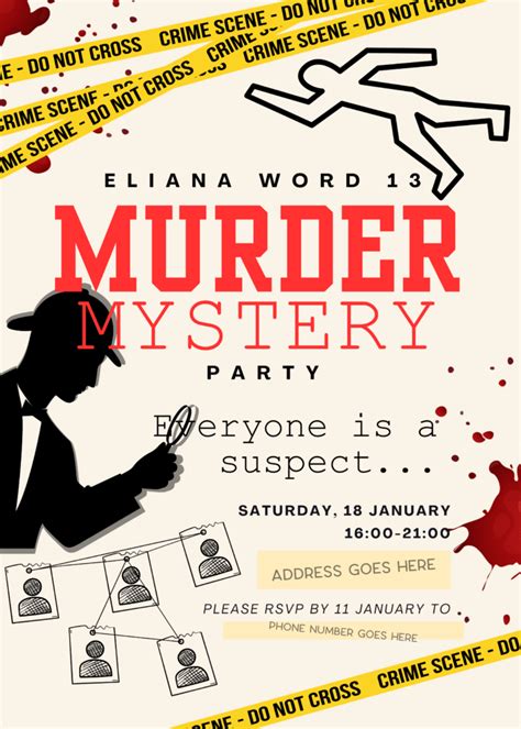 Teenage Birthday Party Ideas Murder Mystery Fun