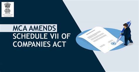 MCA Made An Amendment In Schedule VII Of Companies Act 2013 SAG Infotech