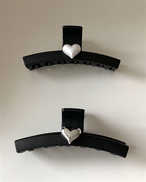 써지컬프니엘1004 블랙매트 볼드하트왕집게핀 데일리룩무료배송집게핀머리핀헤어핀진주핀핸드메이드하트핀데일리룩데일리써지컬프니엘1004유행머리핀프니엘프니엘1004