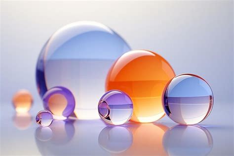 Premium Ai Image Reflective Spheres 3d Image Over Surface Generative Ai