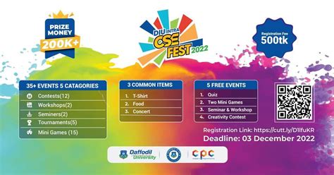 Diu Intra Cse Fest 2022 Daffodil International University Dhaka 2