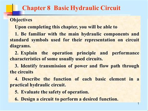 Hydraulic Circuit Explained