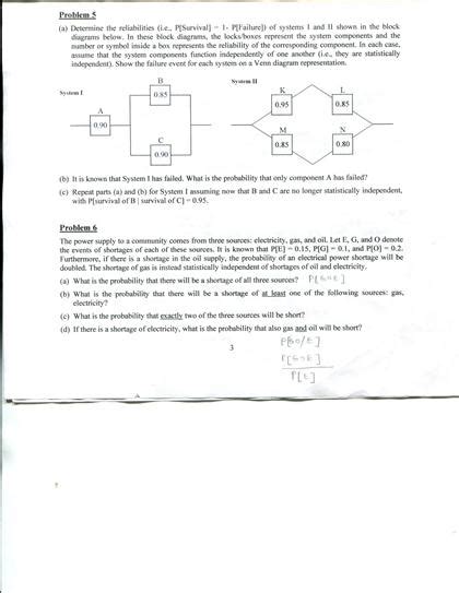 Solved Problem A Determine The Reliabilities I E Chegg Com