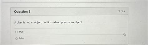 Solved Question 81 ﻿ptsa Class Is Not An Object But It Is A