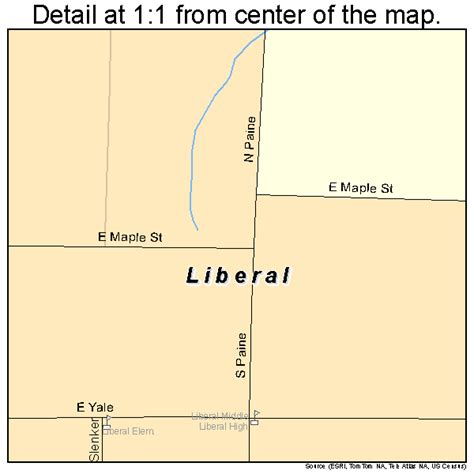 Liberal Missouri Street Map 2941906