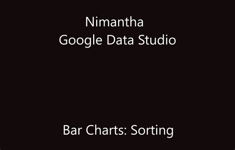 How Can I Setup A Bar Chart In Google Data Studio Stack Overflow