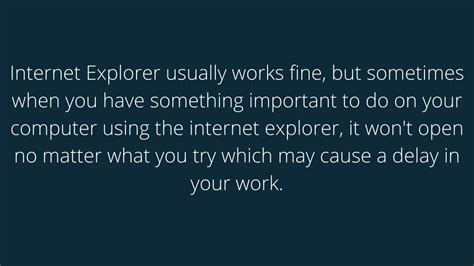 PPT How To Fix Internet Explorer Not Working PowerPoint Presentation