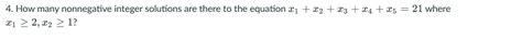 Solved How Many Nonnegative Integer Solutions Are There Chegg