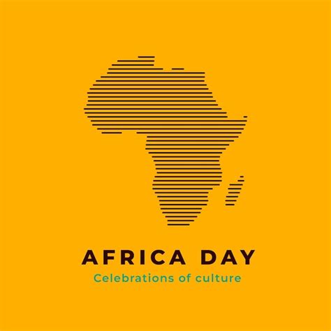 아프리카의 날 행사 디자인 서식 파일 프리미엄 벡터
