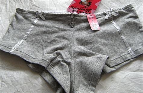 Boobs And Bloomers Boxer In Grey