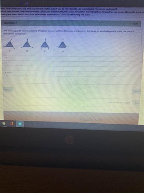 Solved The Forces Applied To Equilateral Triangular Block Of Chegg
