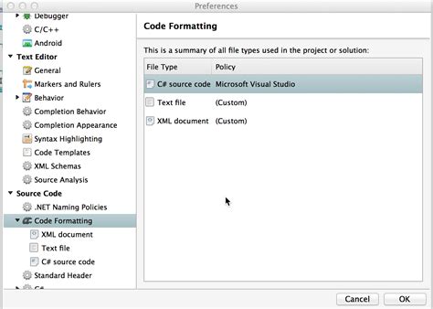 C How To Set Code Formatting To Allow End Of Line Comments Stack Overflow