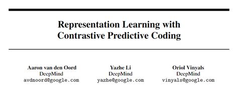 Cpc Representation Learning With Contrastive Predictive Coding Gqjia