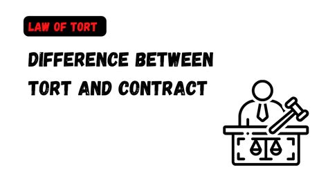 Difference Between Tort And Contract Law Aimers
