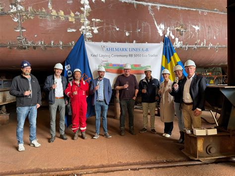 Keel Laying Ceremony For Ahlmarks Rb 5050 Dwat Eco Trader Royal Bodewes