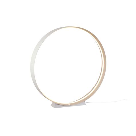 Candeeiro De Pé Loop Redondo Branco Lampicris Iluminação