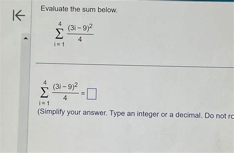 Solved Evaluate The Sum Chegg Com