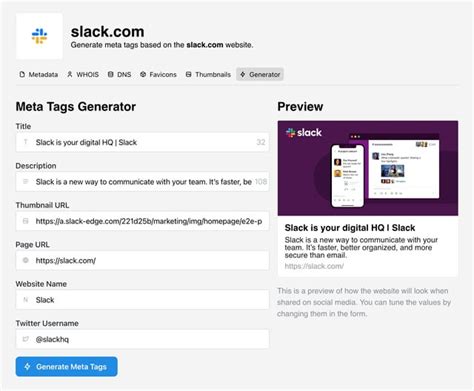 meta tags generator r sideproject
