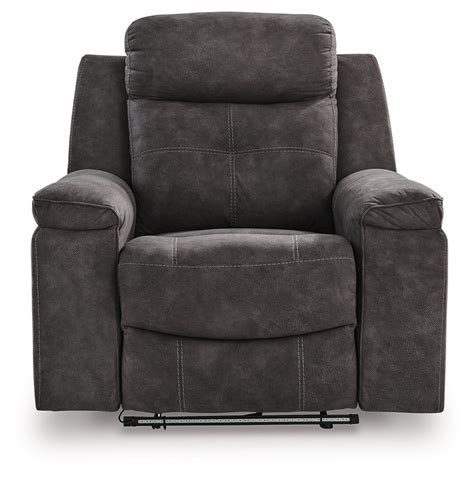 Brysonview Zero Wall Recliner Charcoal Bel Furniture
