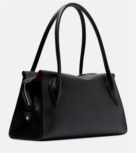 Venus Medium Leather Shoulder Bag In Black Christian Louboutin Mytheresa