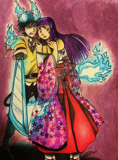 Rin Protecting Izumo From Any Threat Rin And Izumo C Kazue Kato Blue Exorcist Rin Blue