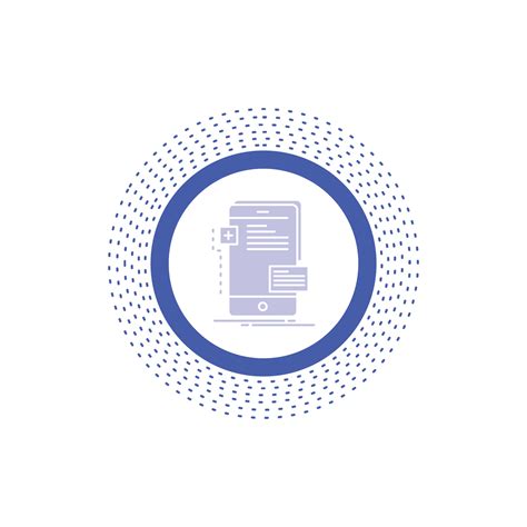 Frontend Interface Mobile Phone Developer Glyph Icon Vector Isolated Illustration 13036799